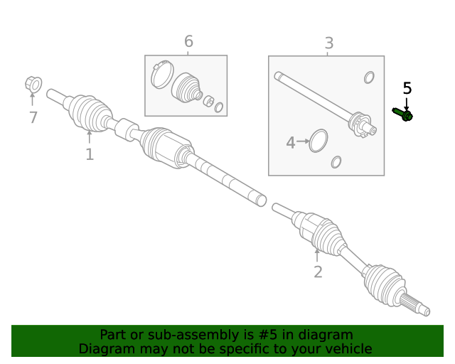 2019-2023 Ford Cv Intermediate Shaft Bolt W719767-S439 | Online Ford ...