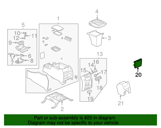 Cup Holder - GM (88934983) | GMPartsDirect.com