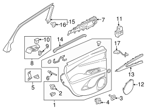 2015-2021 Ford Door Trim Panel Nut -W717578-S300 | OEPartsQuick