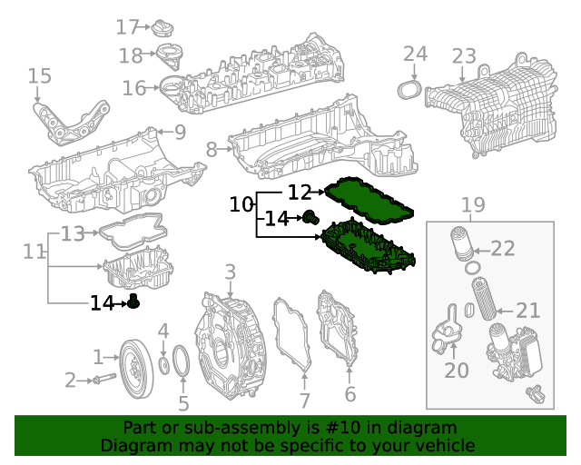 656-010-78-00 - Oil Pan 2019-2023 Mercedes-Benz | Mercedes-Benz USA Parts