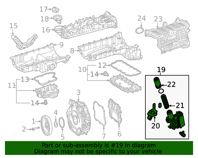 256-180-15-00 - Oil Filter Housing 2019-2023 Mercedes-Benz | Mercedes ...