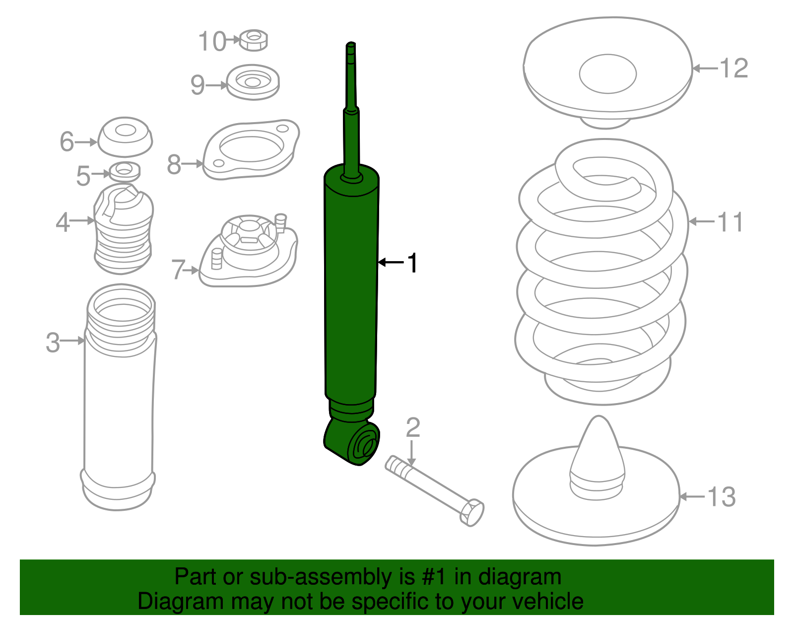 Genuine BMW 33-52-2-282-461 | Suspension Shock Absorber | FREE Shipping ...
