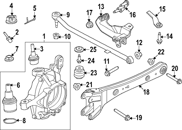 PC3Z-3050-A - Lower Ball Joint 2023-2024 Ford | Ford Parts Direct