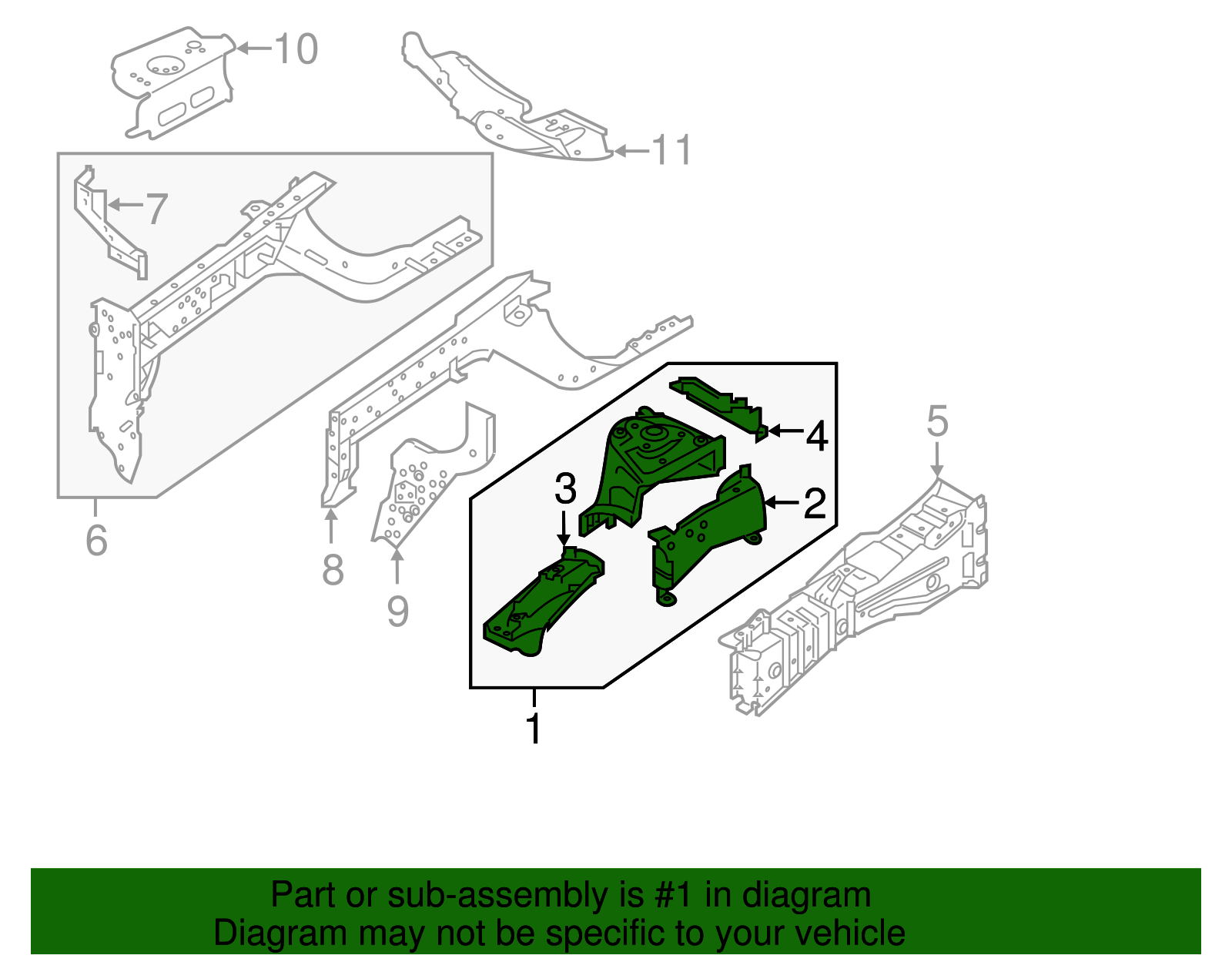 64120-6MA0A - Apron Assembly 2017-2023 Nissan | Nissan Parts ...