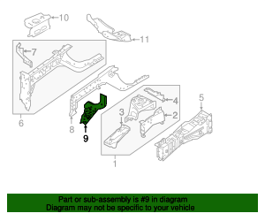 2017-2022 Nissan Rogue Sport Connector Plate F4191-6FKMA | OEM Parts Online
