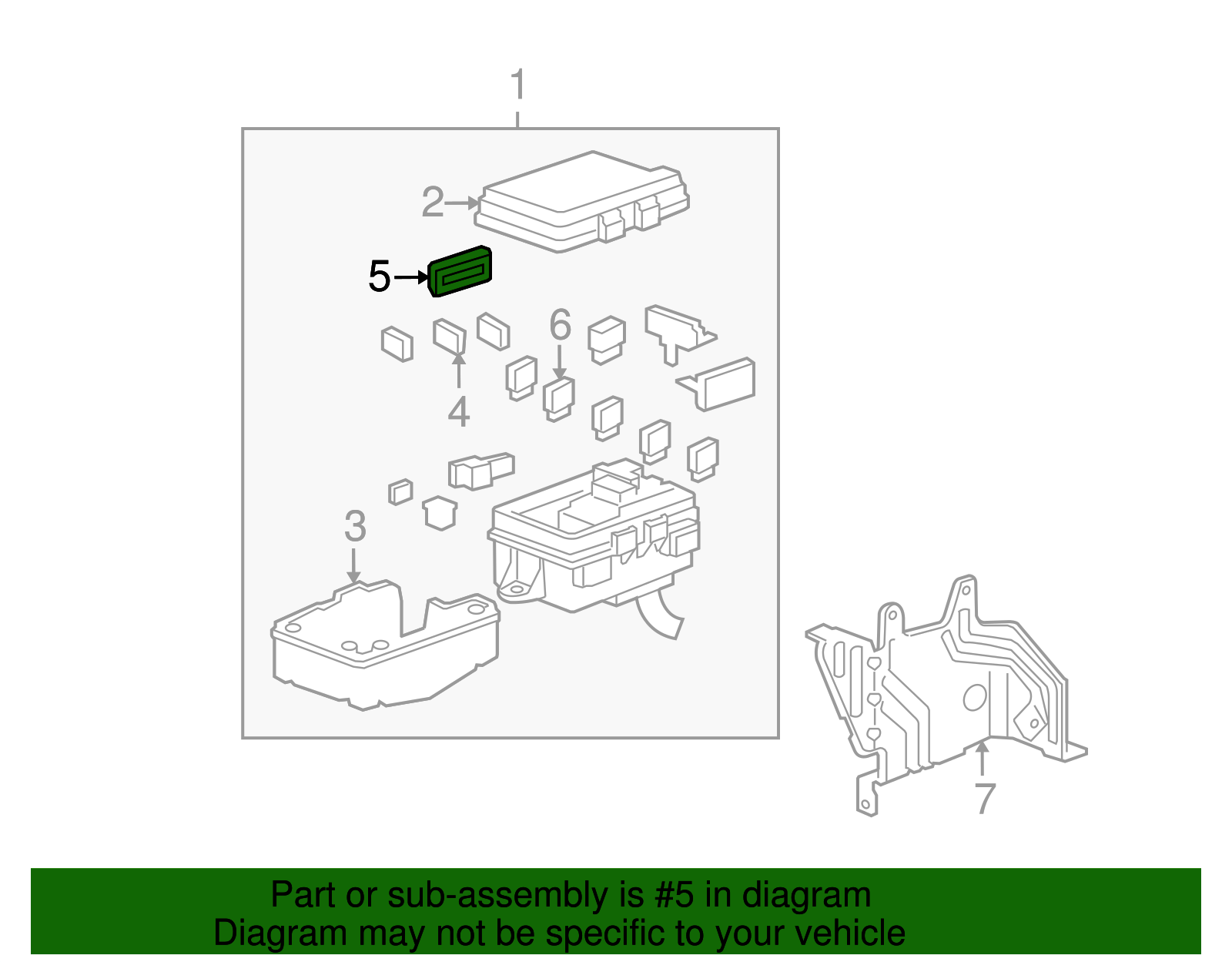 2007-2013 Acura MDX Fuse Holder 38232-STX-A01 | OEMAcuraPart