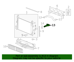 2022 Chevrolet Drive Motor Control Module Radiator Inlet Hose 42706934 ...