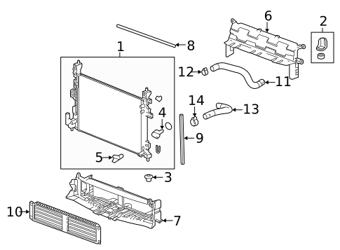 Radiator & Components for 2022 Chevrolet Bolt EUV | GM Parts Center