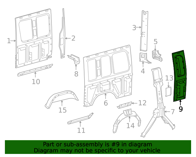 906-636-69-10 - Rear Extension 2010-2023 Mercedes-Benz | Mercedes-Benz ...