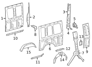 2010-2023 Mercedes-Benz Rear Extension 906-636-69-10 | MB Parts Store