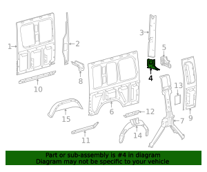 906-636-44-10 - Lower Pillar 2010-2024 Mercedes-Benz | Mercedes-Benz ...