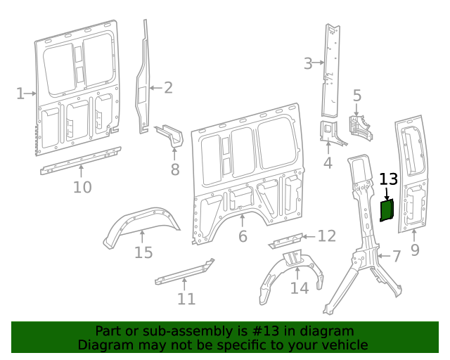 906-636-99-60 - Side Panel 2010-2023 Mercedes-Benz | Mercedes-Benz USA ...