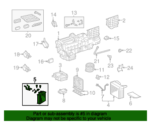 163-830-00-61 - HVAC Heater Core 1998-2005 Mercedes-Benz ...
