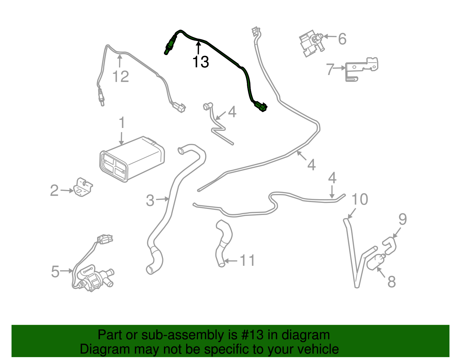 2005-2011 Volvo Oxygen Sensor 30751865 | TascaParts.com