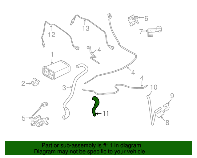 8653367 - Connector Hose - 2003-2014 Volvo XC90 | Volvo OEM Parts Direct