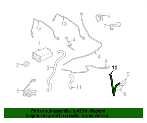 8658483 - Evaporative Emissions System Lines 2003-2014 Volvo XC90 ...