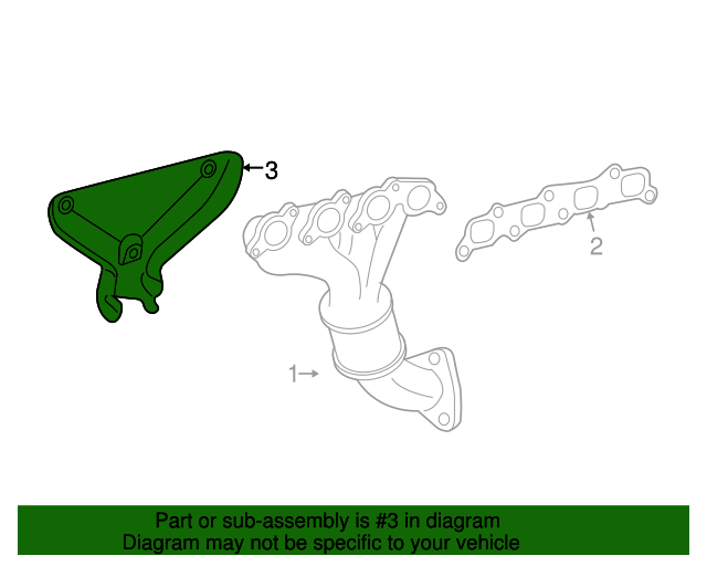 2007-2012 GM Exhaust Manifold Heat Shield 12578646 | GM Parts Center