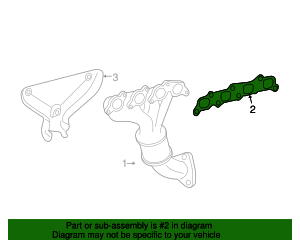 2007-2012 GM Exhaust Manifold Gasket 12579774 | GMPartsDirect.com