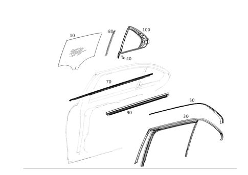 Rear Door Windows for 2021 Mercedes-Benz GLE450 | Mercedes-Benz USA Parts