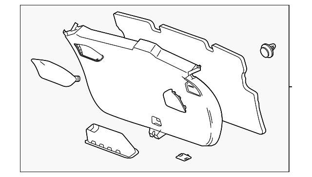 2021-2025 Chevrolet Trailblazer Jet Black Liftgate Lower Trim Finish ...