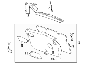 2021-2022 Chevrolet Trailblazer Jet Black Liftgate Lower Trim Finish ...