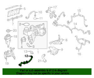 276-090-05-77 - Oil Return Tube 2015-2020 Mercedes-Benz | Mercedes-Benz ...
