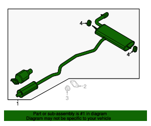 2013-2016 Ford Exhaust Muffler DP5Z-5230-A | OEM Parts Online