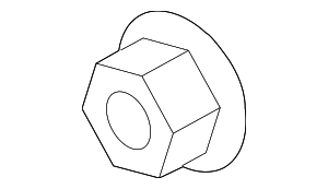 Genuine OEM Ford Part - Muffler & Pipe Nut W520103-S442 | Genuine OEM ...