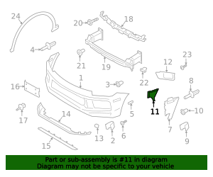 2019-2022 Porsche Cayenne Air Guide 9Y0-807-957-H-OK1 | Gaudin Porsche ...