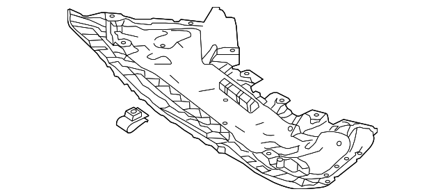 217-520-15-00 - Radiator Support Splash Shield 2018-2019 Mercedes-Benz ...