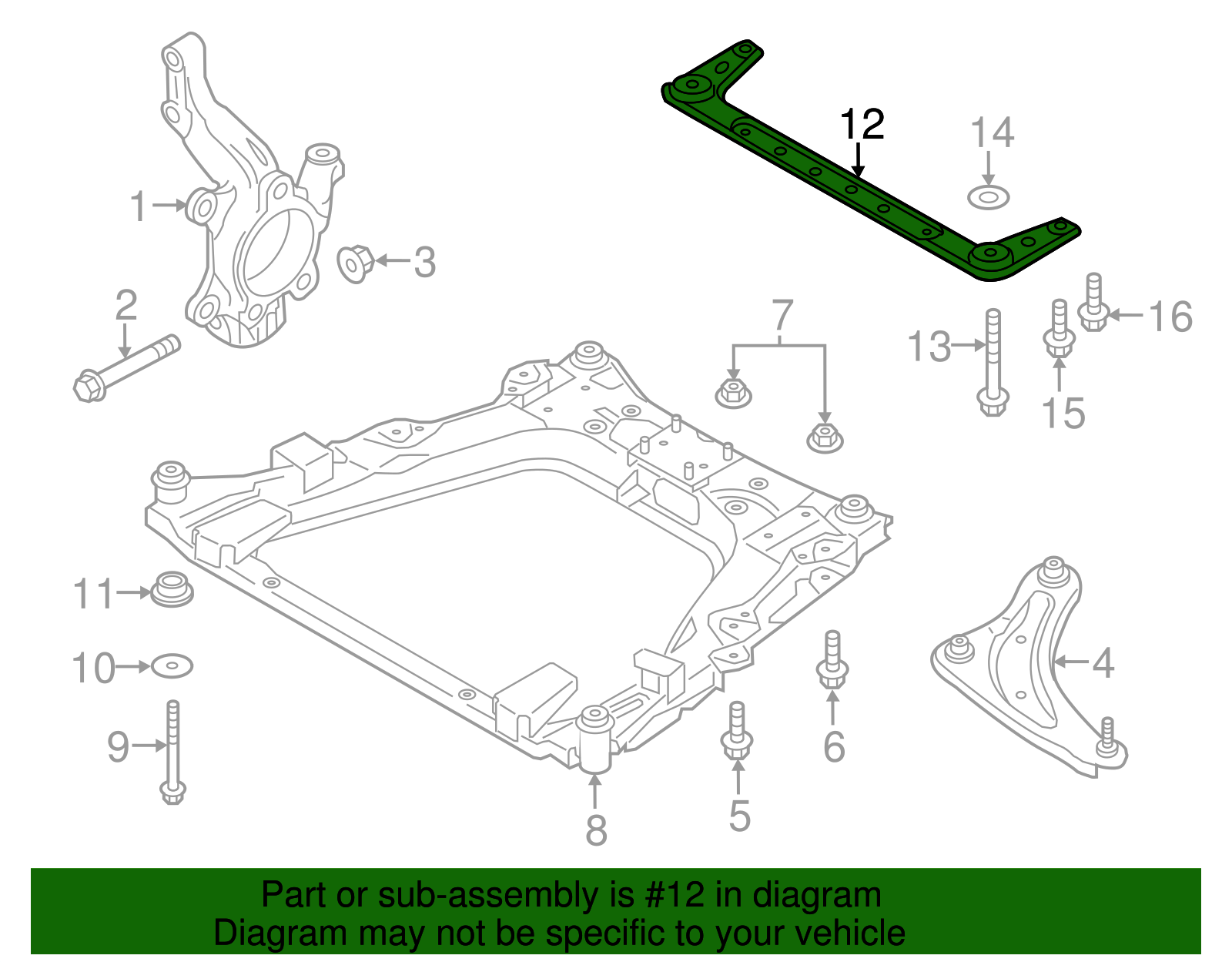 2013-2019 Nissan Reinforced Bracket 544C4-3NF0A | Team Nissan Inc.