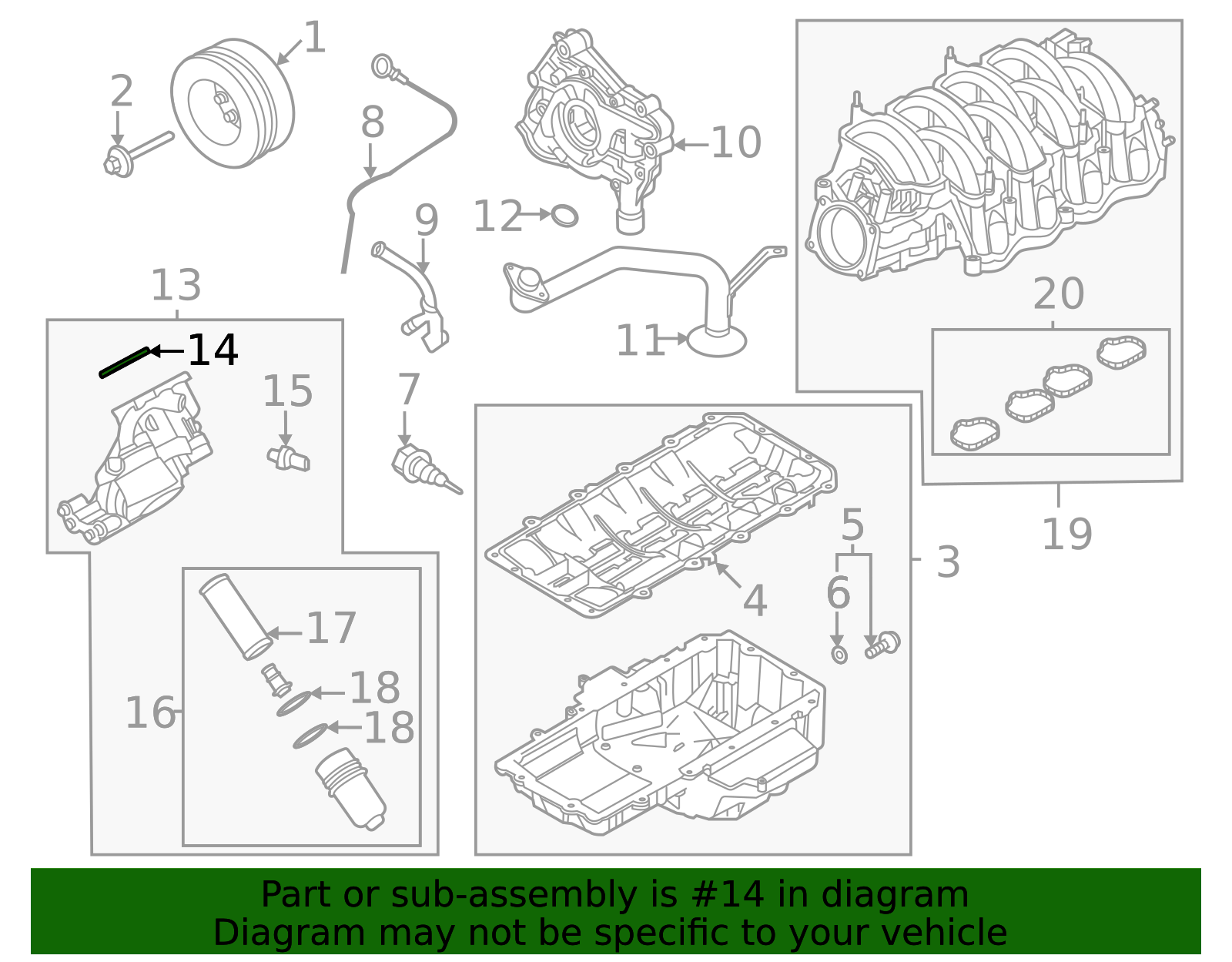 2018-2025 Ford Mustang Gasket JR3Z-6840-A | OEM Parts Online
