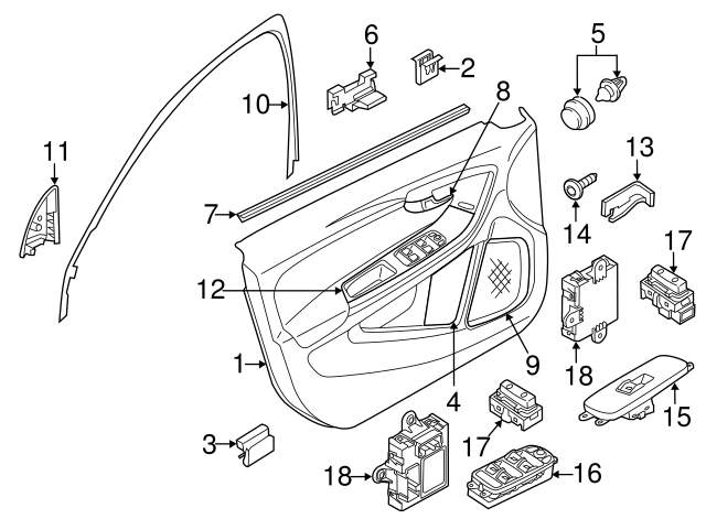 31453267 - Window Switch - DRIVERS DOOR - 2014-2018 Volvo | Volvo OEM ...