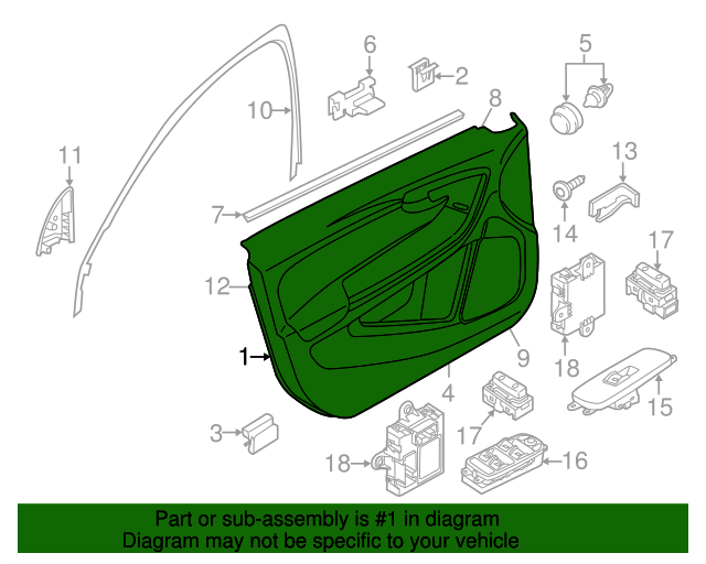 2011-2012 Volvo S60 Door Trim Panel 39817566 | OEM Parts Online