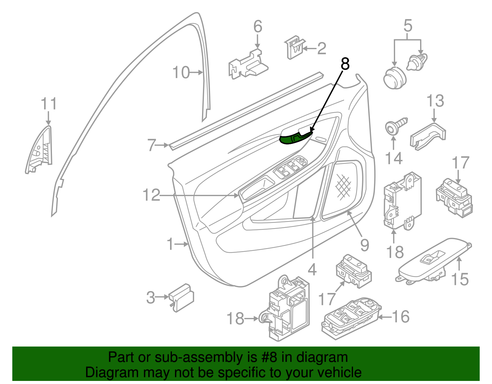 39868065 - Handle Inside - 2014-2018 Volvo | Volvo OEM Parts Direct
