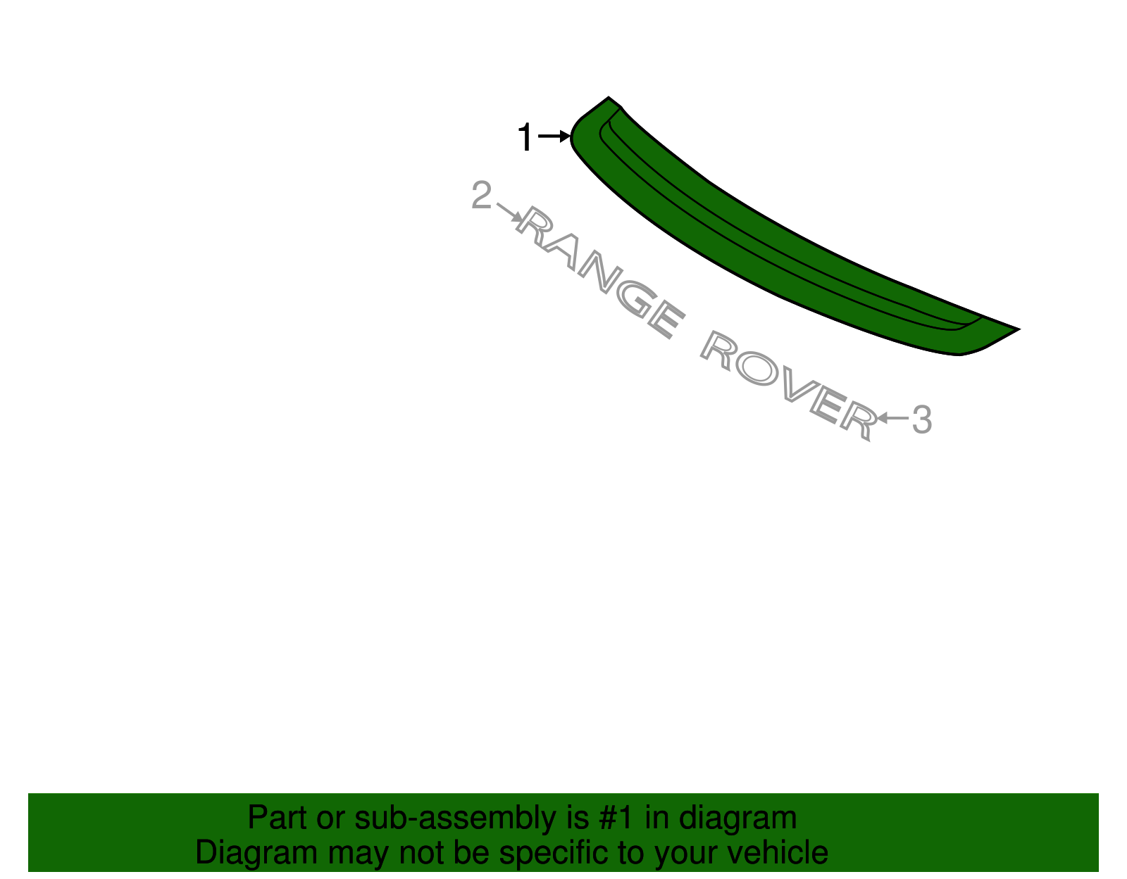 LR079941 - Molding 2013-2019 Land Rover Range Rover | Land Leaping ...