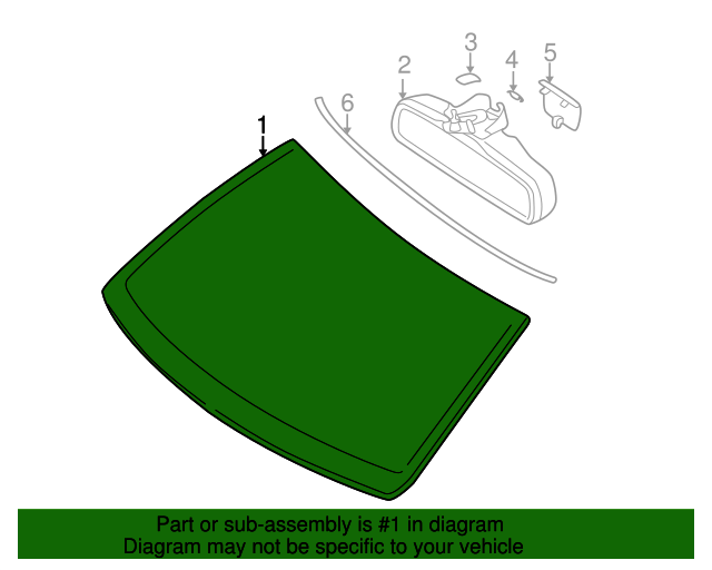2001-2009 Volvo Windshield 31299895 | TascaParts.com