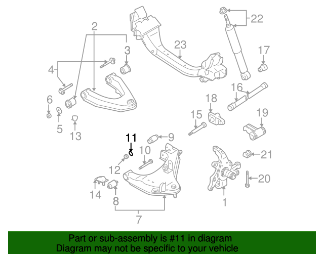 2000-2004 Nissan Xterra Lower Control Arm Washer 08915-5441A | QuirkParts