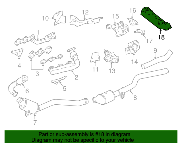 166-682-09-71 - Floor Pan Heat Shield 2012-2016 Mercedes-Benz ...