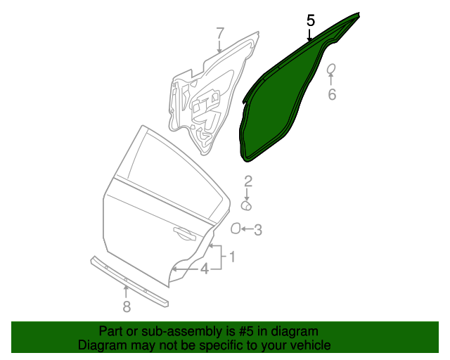 2009-2014 Nissan Maxima Surround Weather-Strip 82830-9N01A | Nissan ...