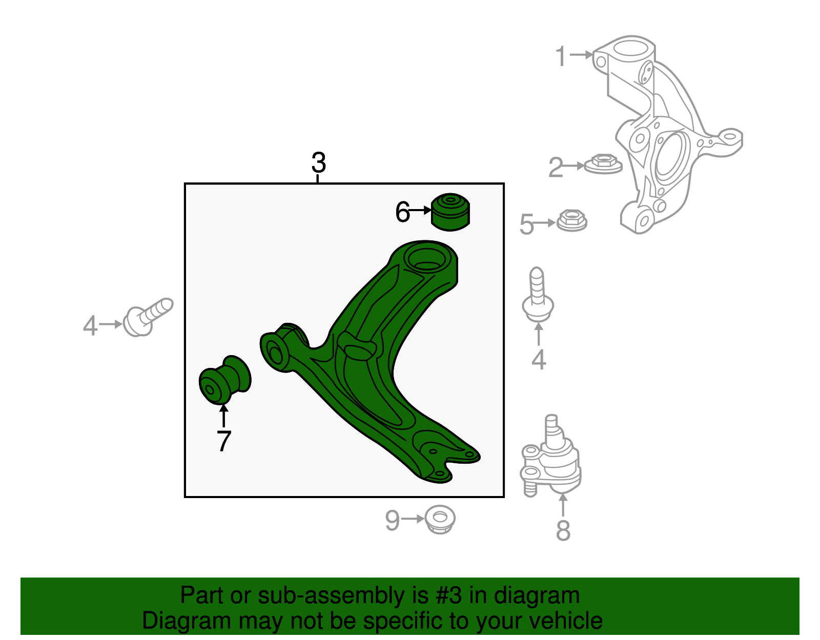 2018-2024 Volkswagen Lower Control Arm 3Q0-407-151-AA | OEM Parts Online