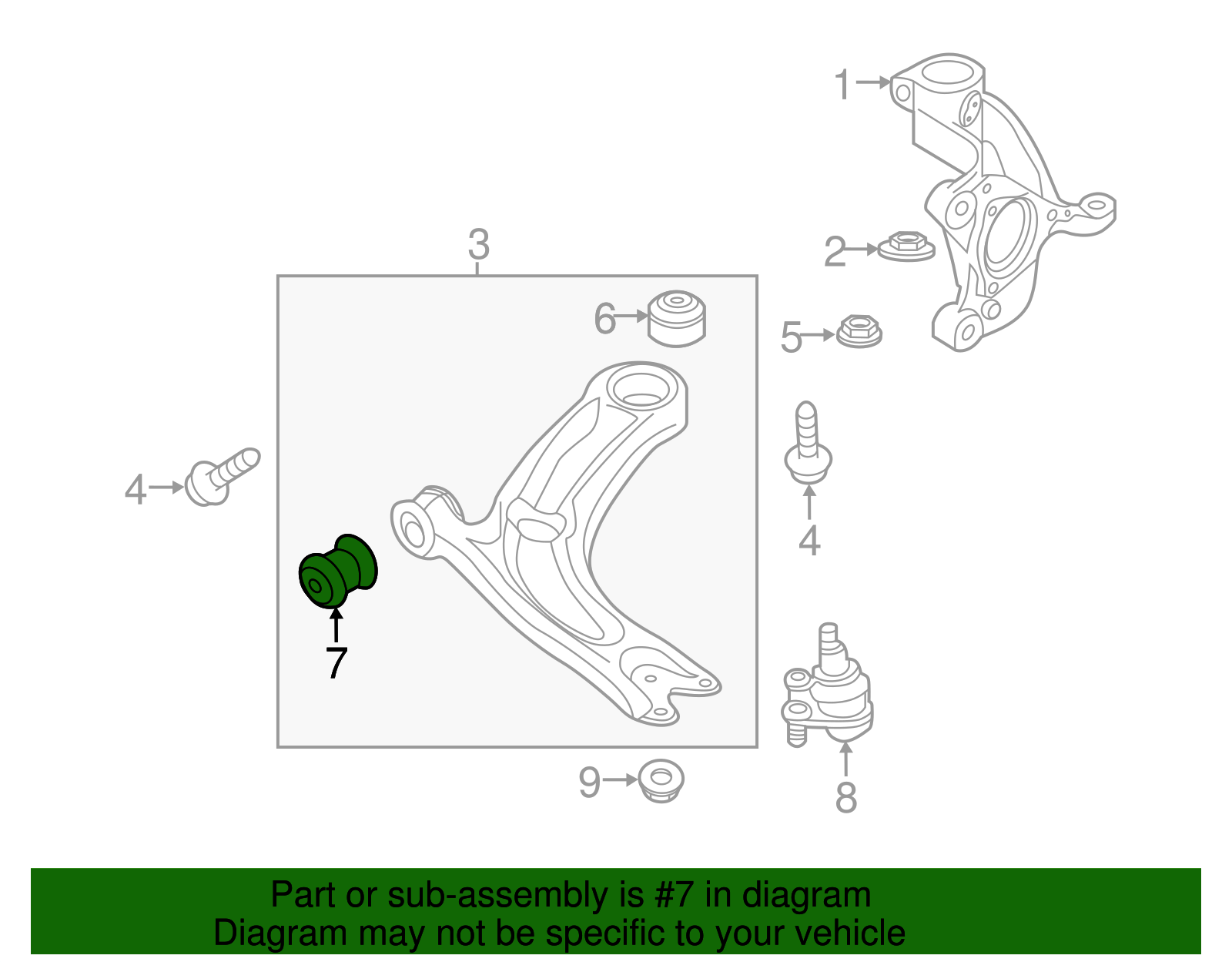 5Q0-407-182-A - High-Quality Suspension Control Arm Bushing for 2015 ...