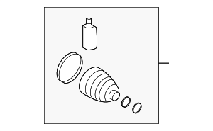 Genuine Outer Boot for 2015-2019 Hyundai Sonata | Part# 49581-C1000 ...