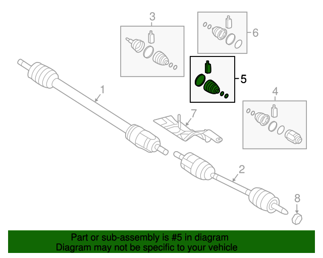 2015-2019 Hyundai Sonata Outer Boot 49581-C1000 | OEM Parts Online