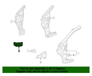 2010-2015 Lexus Gusset 61142-0E020 | OEM Parts Online