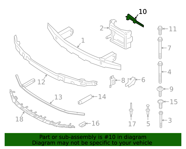 51-11-7-422-228 - Crossbrace, rear right 2019-2024 BMW | AutoNation Parts