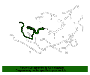 17-12-8-616-560 - Hose, radiator 2016-2020 BMW | AutoNationParts.com