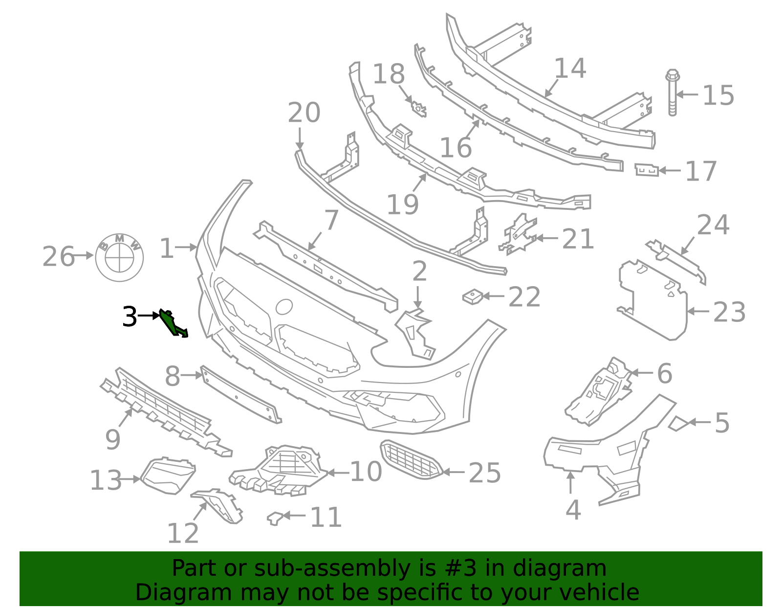 Genuine BMW 51-11-9-463-795 | Tow Eye Cap | FREE Shipping on Most ...