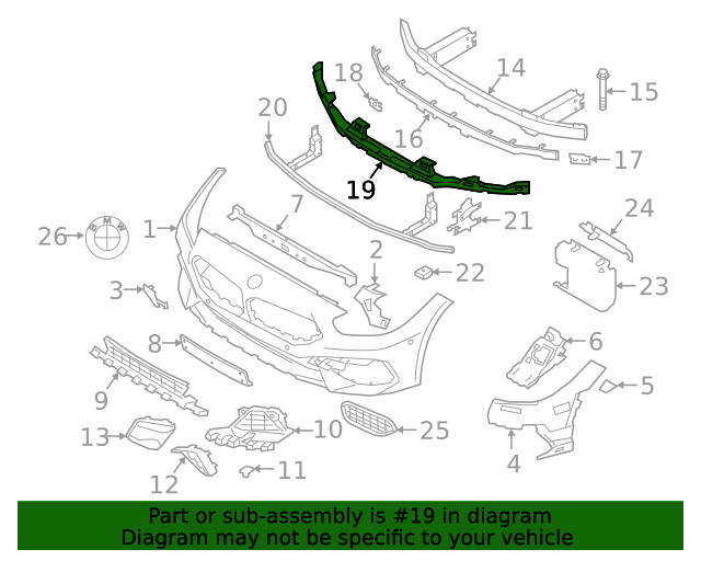 51118073096 - 2019-2024 BMW Z4 Energy Absorber (51-11-8-073-096) | BMW ...