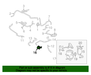 Genuine Toyota Valve Assembly, Water With Bracket part# 16670-21010 for ...